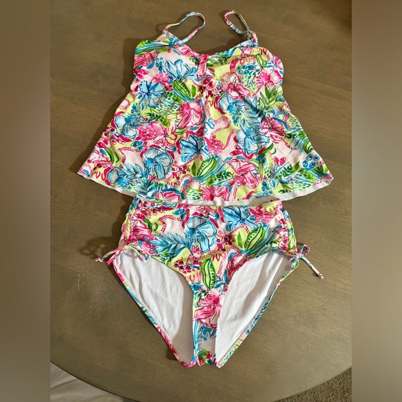 Stella Parker | Swim | Stella Parker Floral Women Swim Set Pink Blue ...